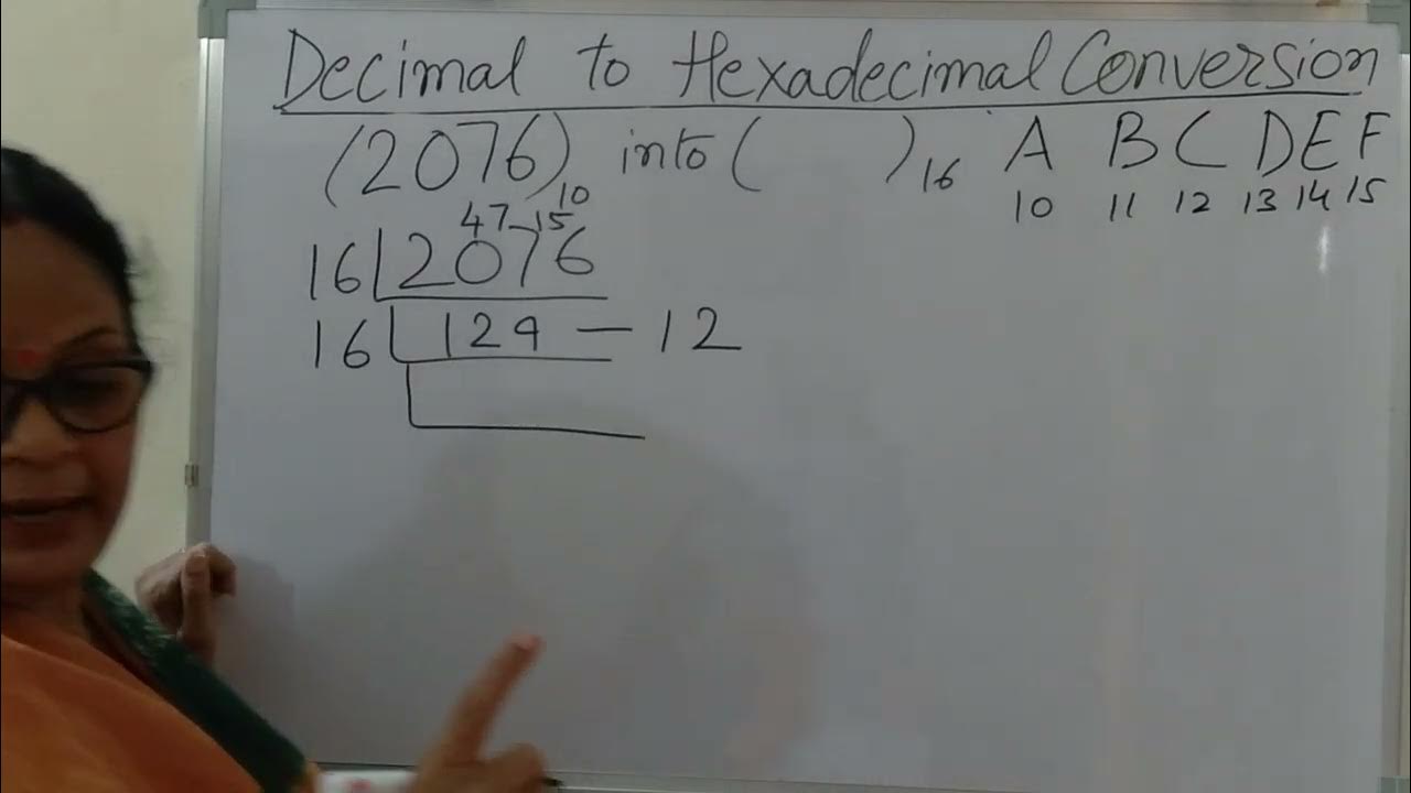 Easy conversation of Decimal to Hexadecimal - YouTube