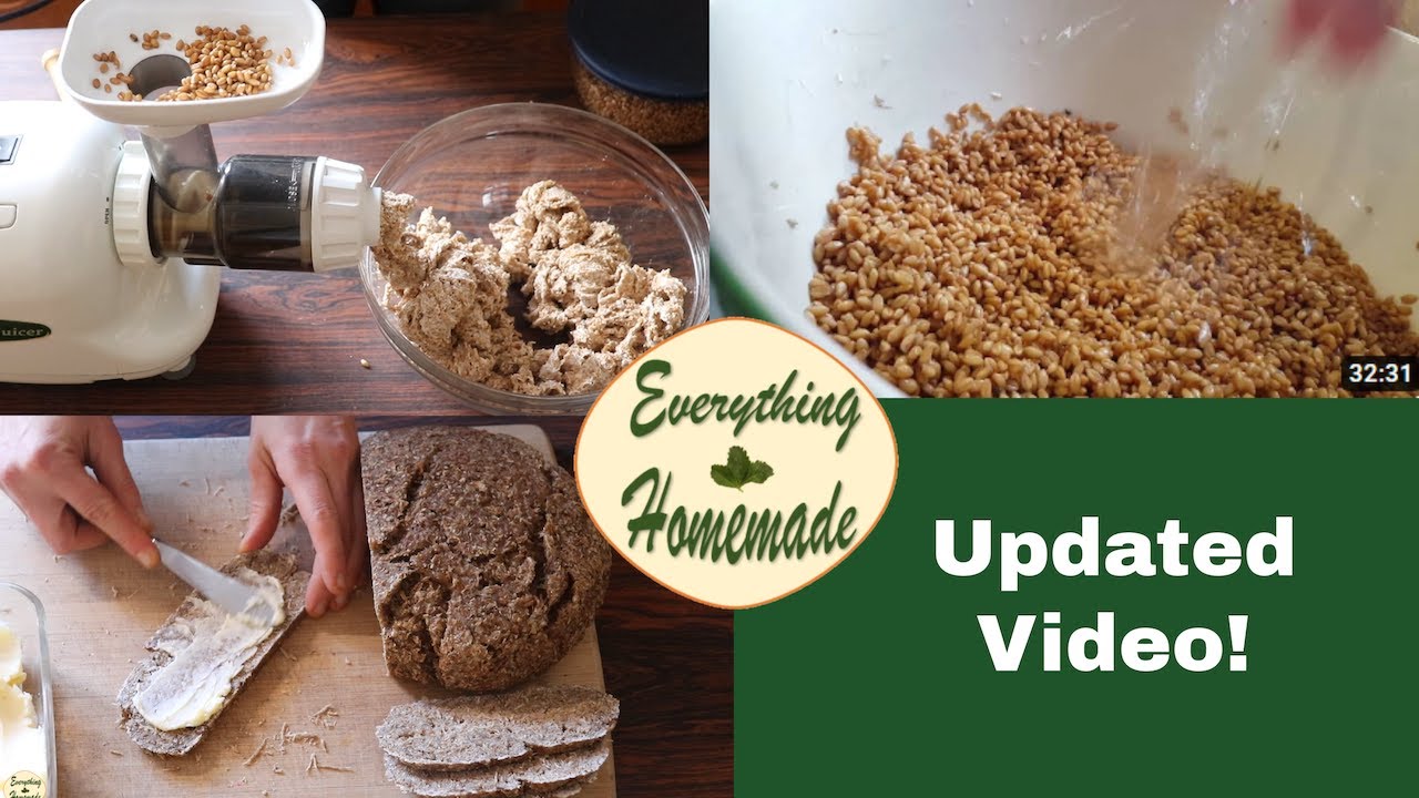 How to Make Sprouted Bread! Updated with improved techniques and more information! #bread # ...