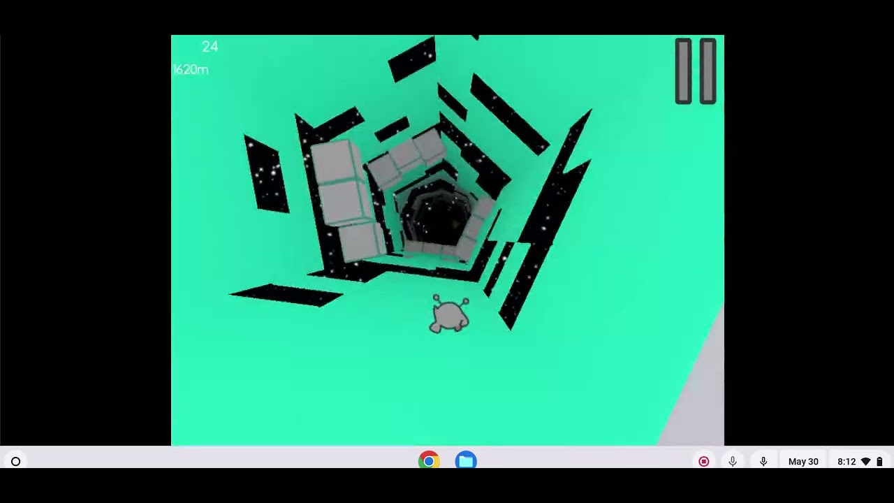 Playing run 3 infinite mode for the first time! ( I think I did good ...