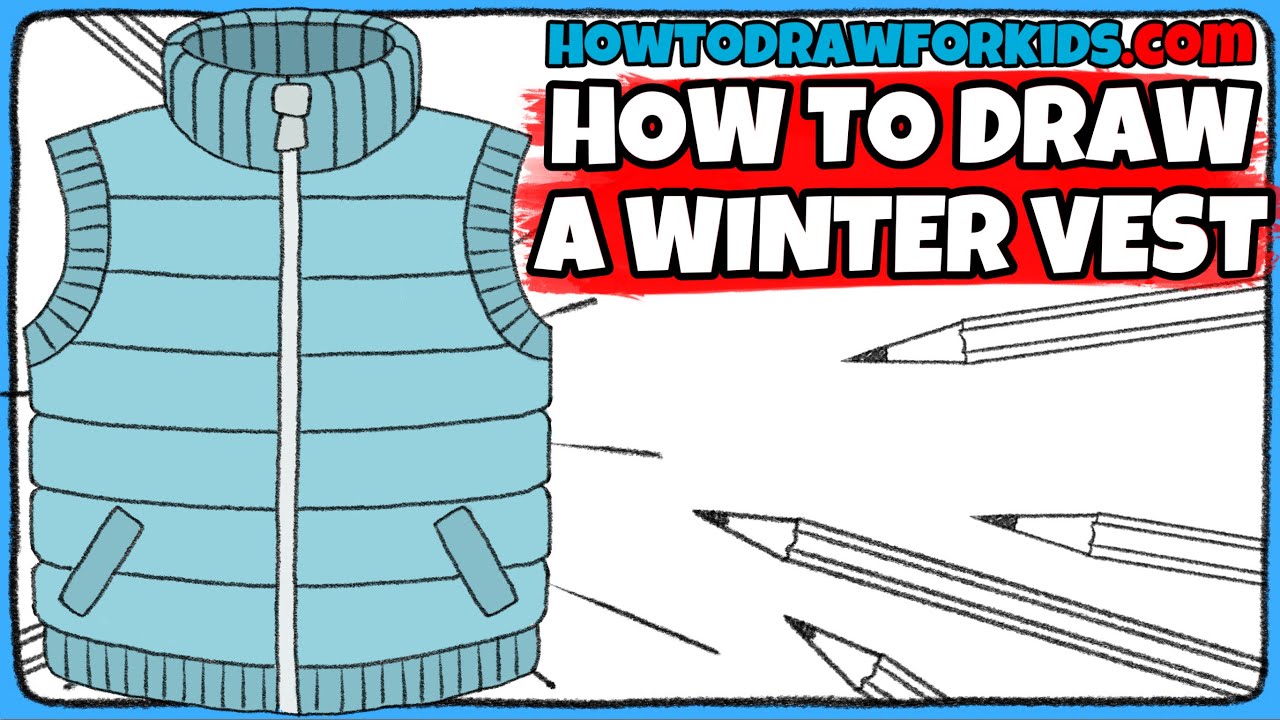How to Draw a Winter Vest - YouTube