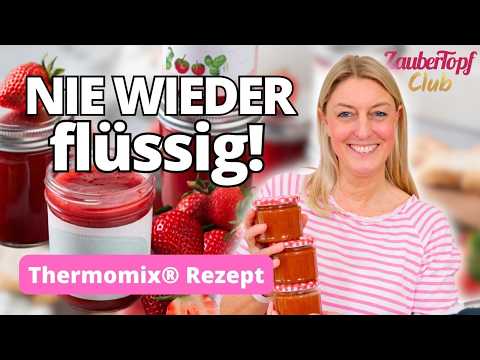 🍓 Rhabarber-Erdbeermarmelade aus dem Thermomix® in NUR 3 Schritten! | Thermomix® Rezept