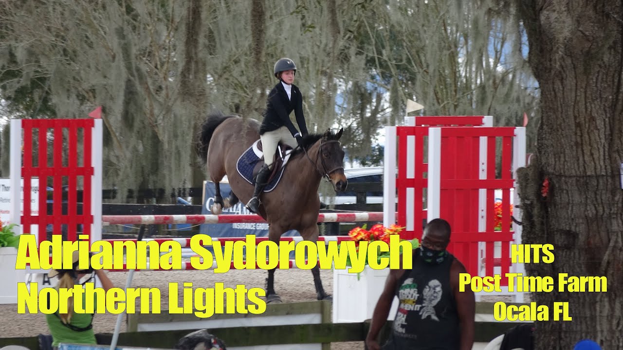 Adrianna Sydorowych on Northern Lights at the Hits Post Time Farm Ocala ...