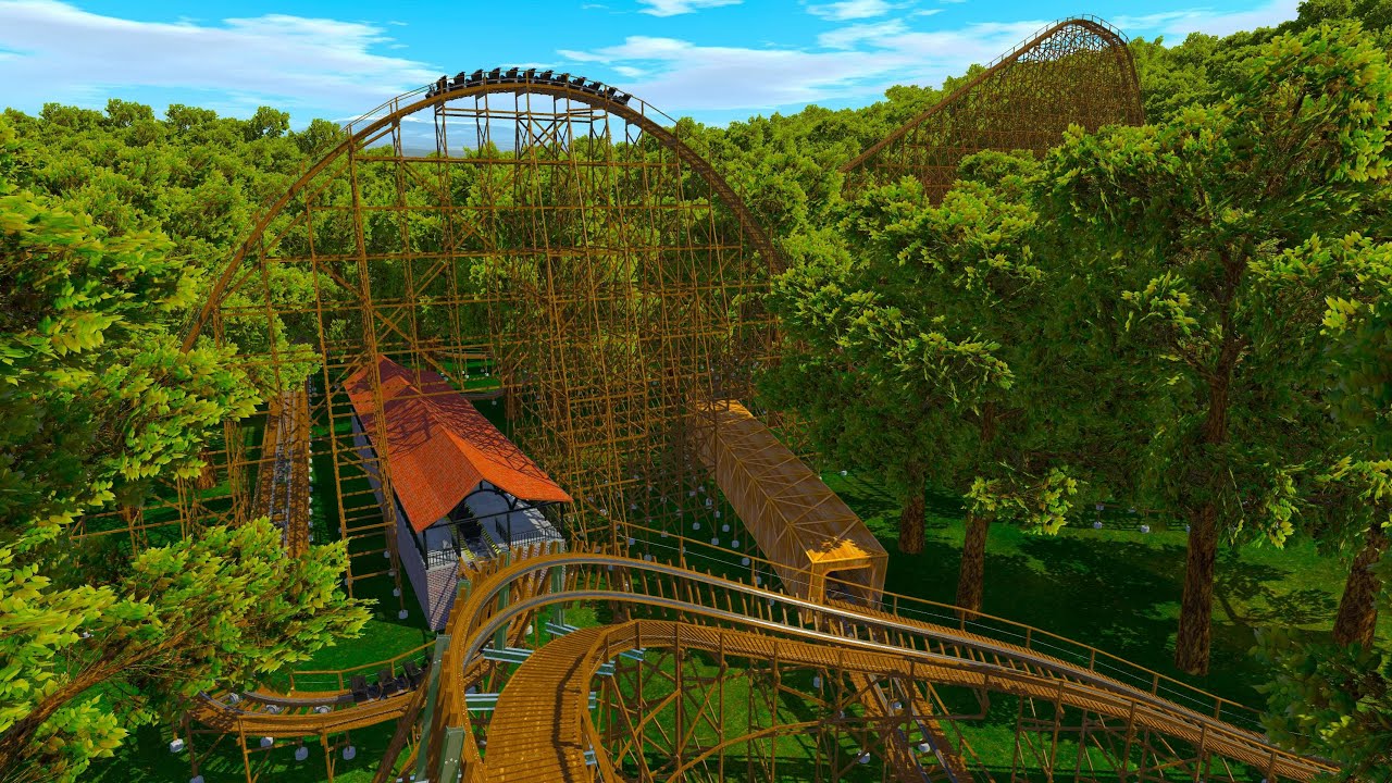 Crusader | Massive Wooden Terrain Coaster | NoLimits 2 + FVD++ ...