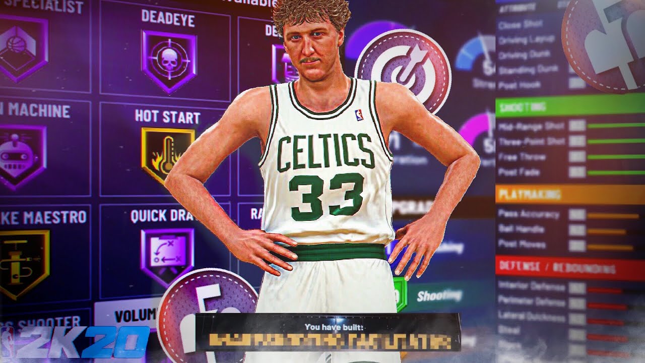 DEMIGOD LARRY BIRD BUILD IN NBA 2K20! LARRY BIRD BUILD! - YouTube