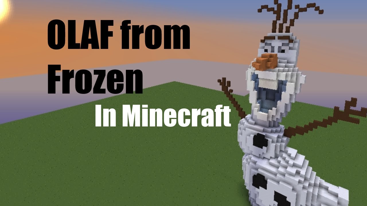 Olaf from Disney's Movie Frozen in Minecraft ! - YouTube