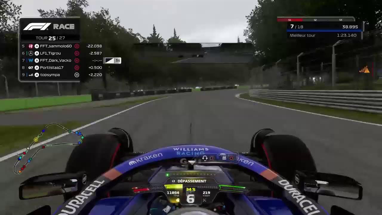 F1 23 FFT2 gp de Monza - YouTube