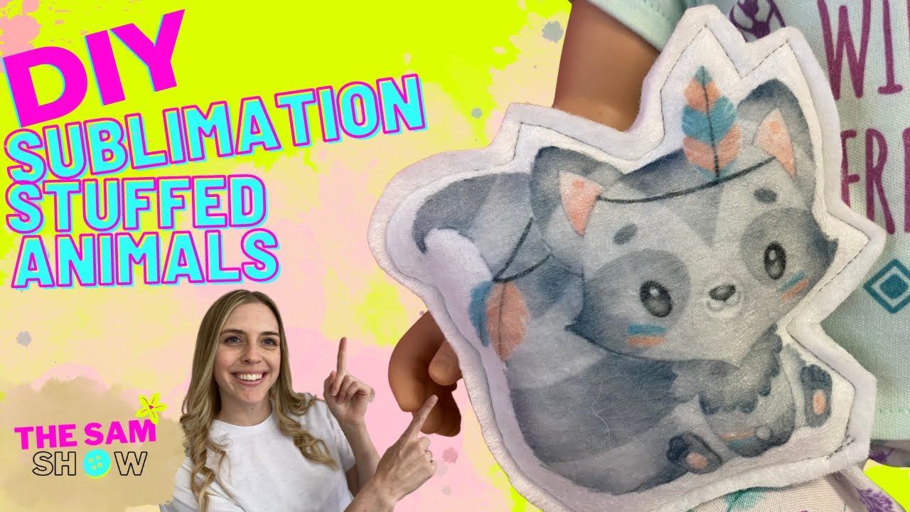 How to Sublimate Stuffed Animals on Felt - YouTube