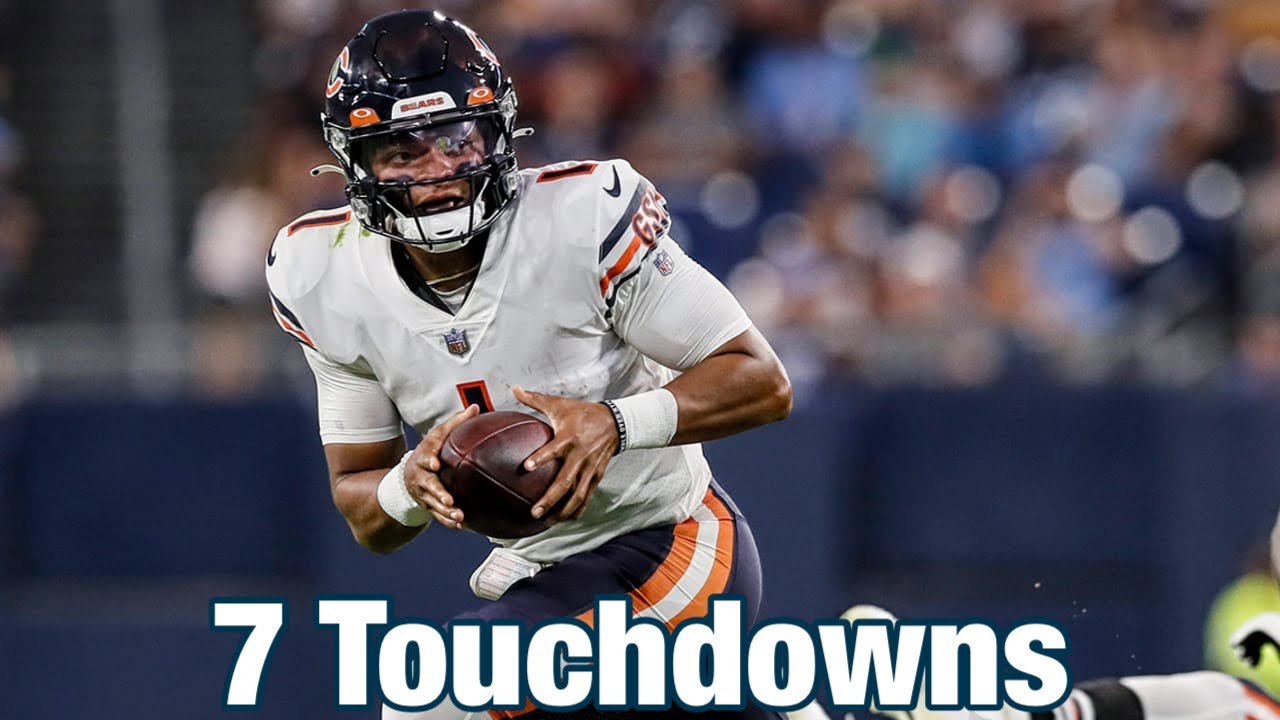 Every Justin Fields Touchdown in the 2021-2022 NFL Season - YouTube