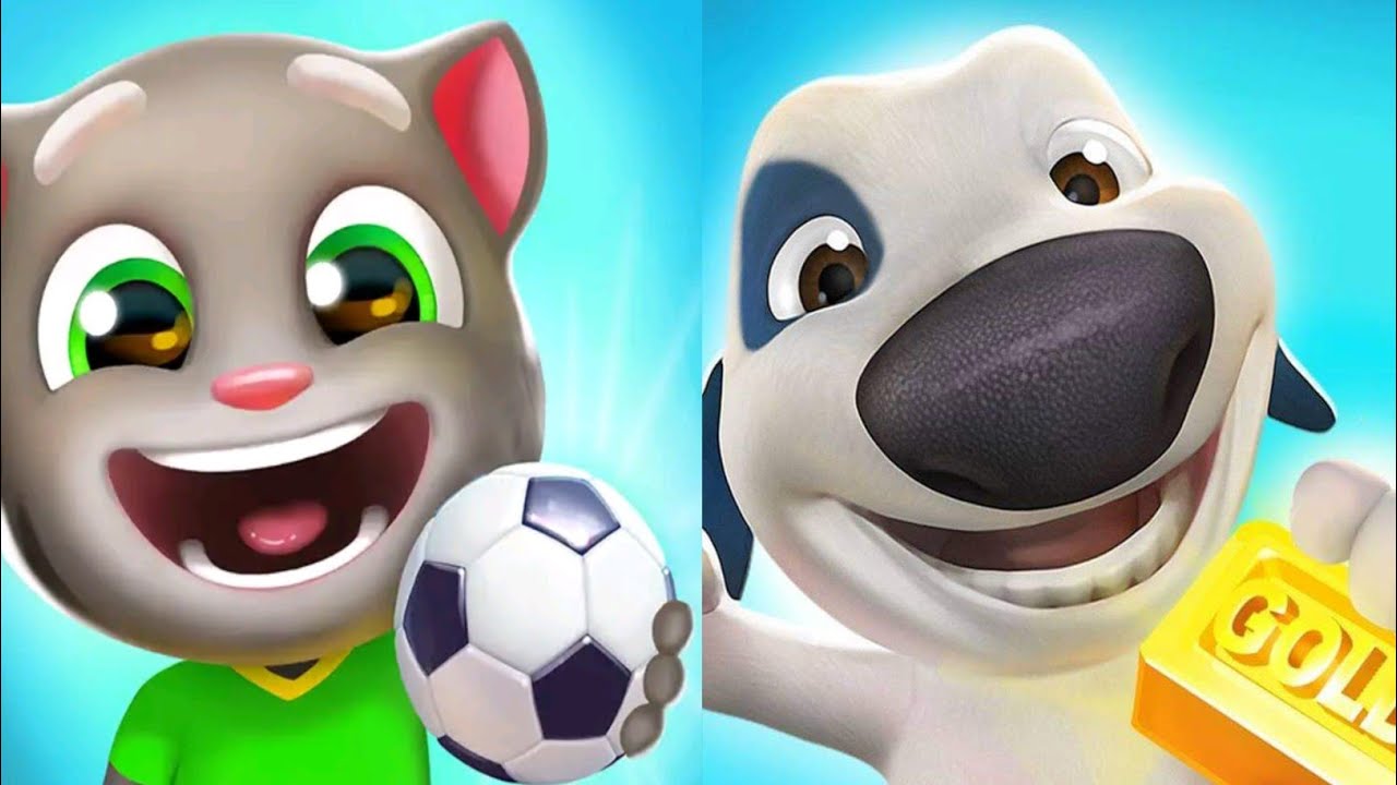 Talking Tom Gold Run FOOTBALL FEVER TOM Vs Tom Gold Run TALKING HANK ...