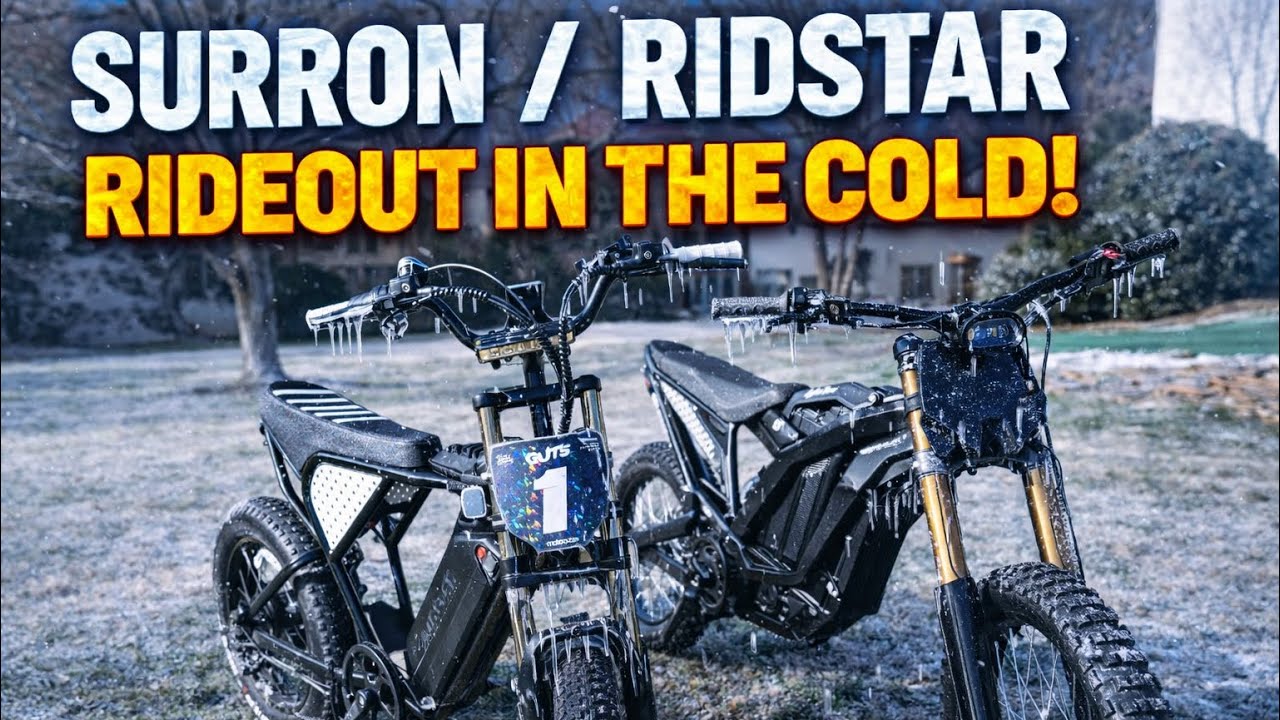 Ridstar/surron rideout in the cold 🥶 - YouTube
