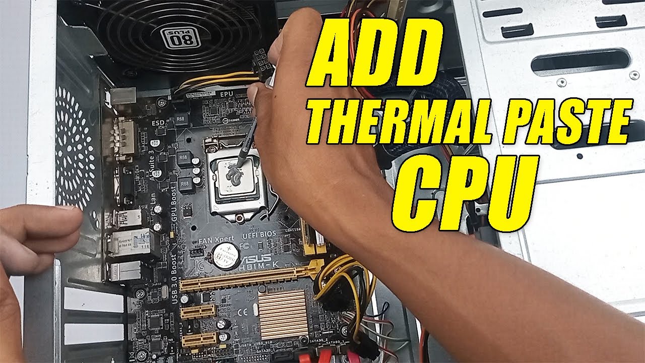 How To Add Thermal Paste To CPU Processor - YouTube