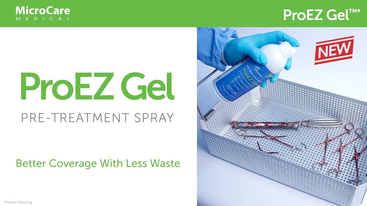 New ProEZ Gel Pre-Treatment Spray from MicroCare Medical - YouTube