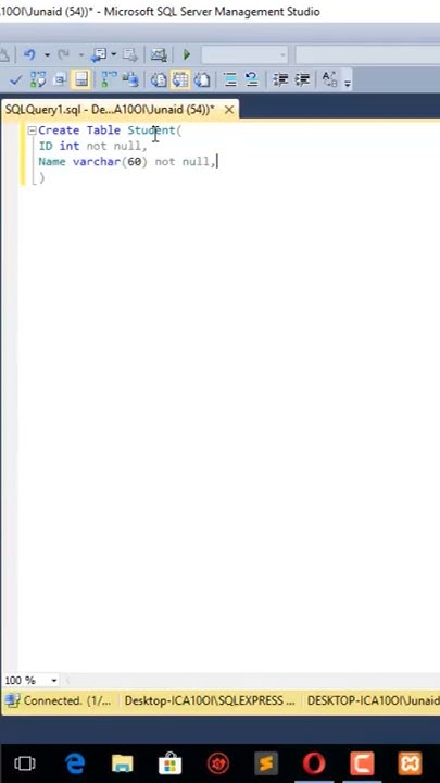 SQL NOT NULL Constraint - YouTube