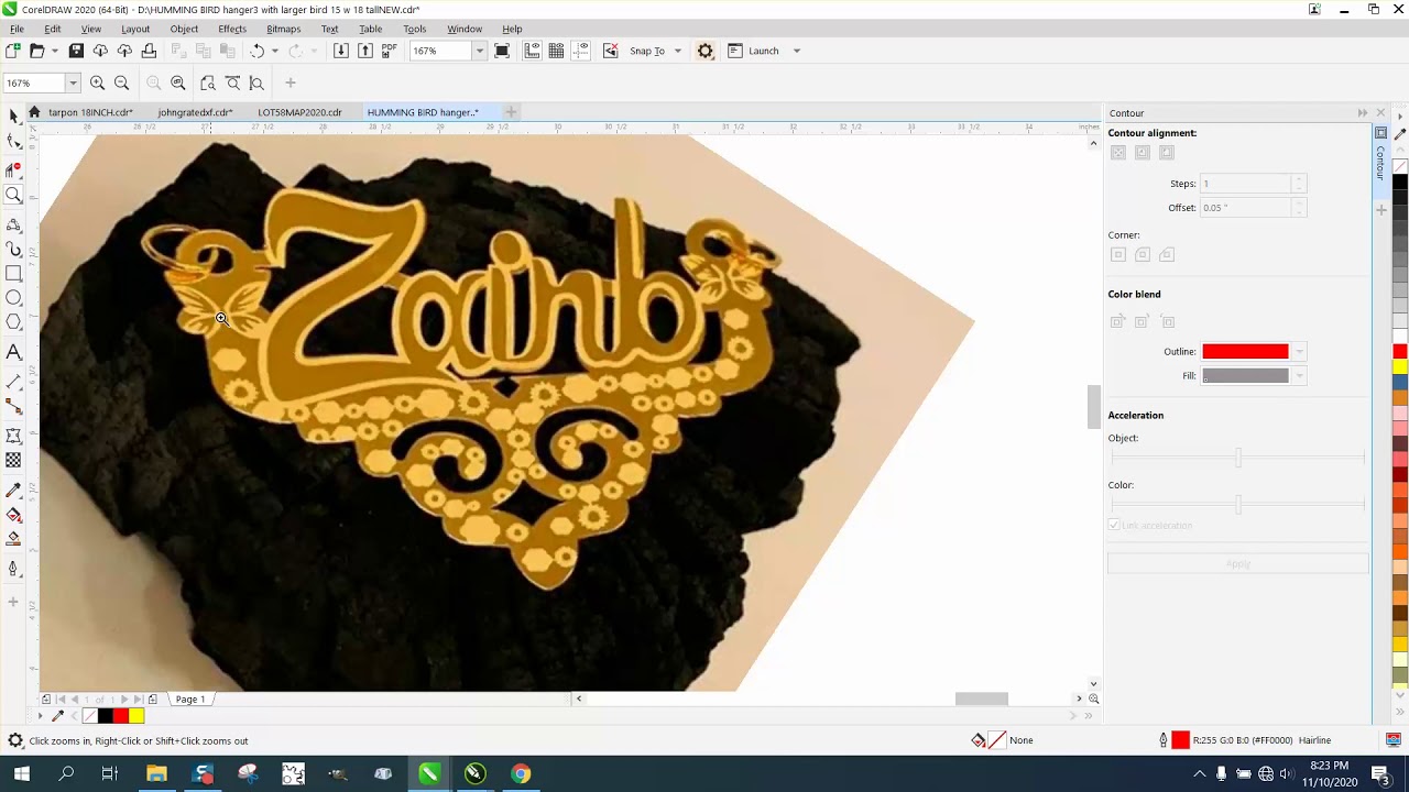 Corel Draw Tips & Tricks Make this jewelry Part 4 - YouTube