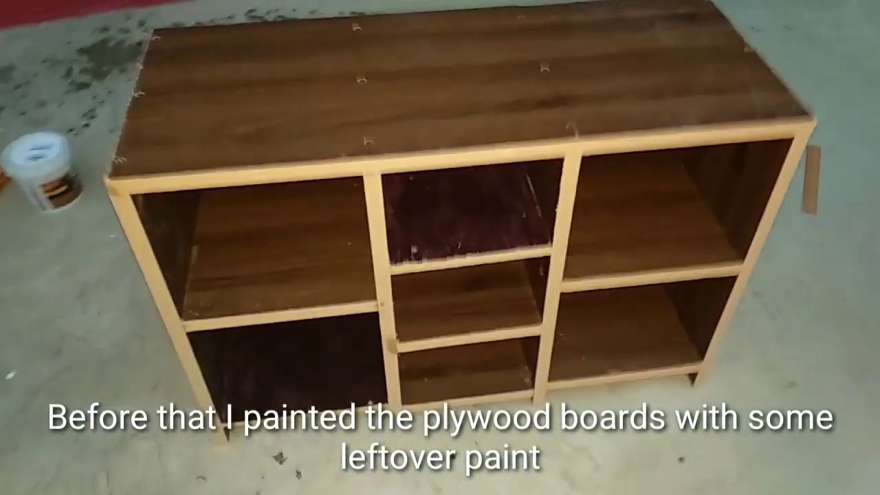 DIY shoe rack with scrap particle board | Bhutan board - YouTube