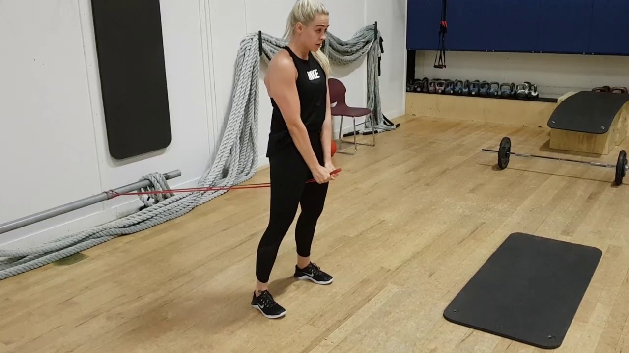 Þín Þjálfun - Banded Pull Through - YouTube