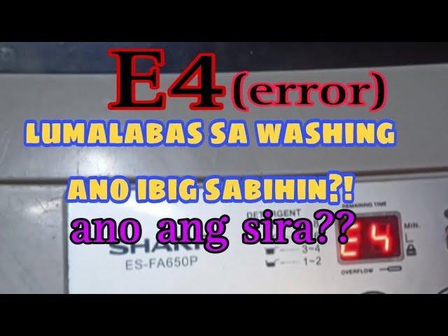 SHARP ES-950P-GY Washing Error E4, 53% OFF