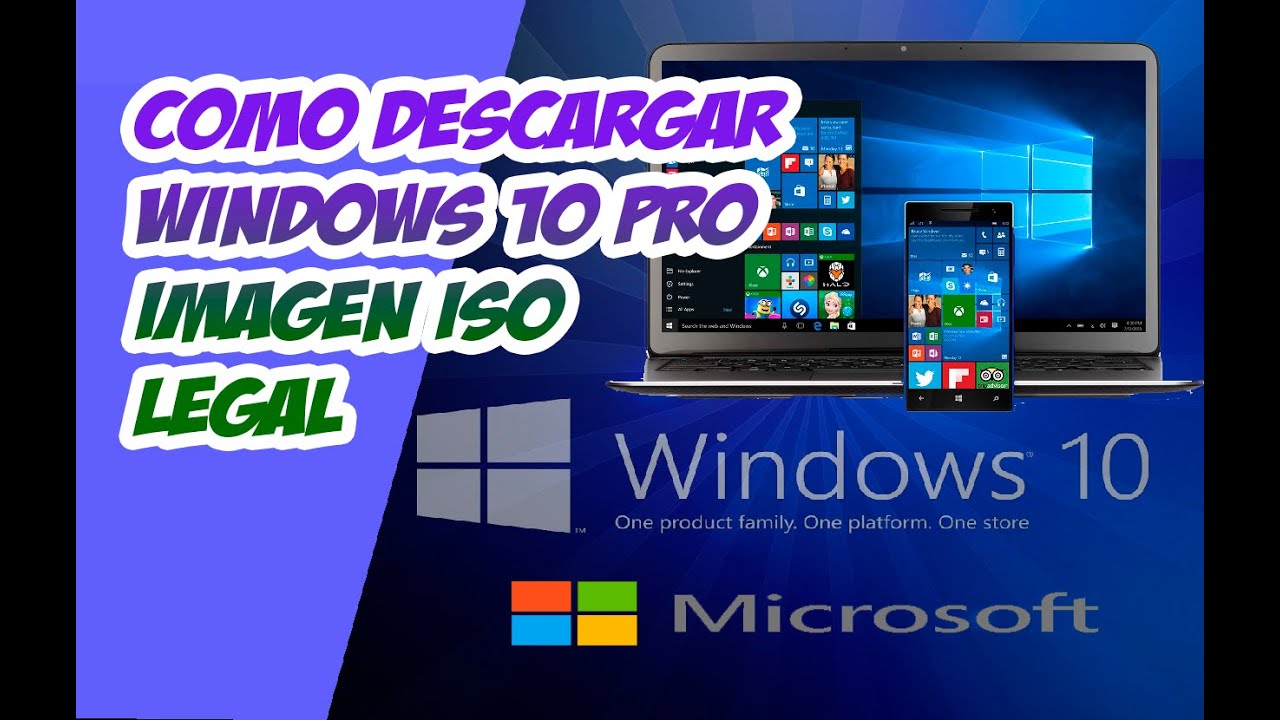 Como Descargar Windows 10 Pro Iso Original Gratis Youtube