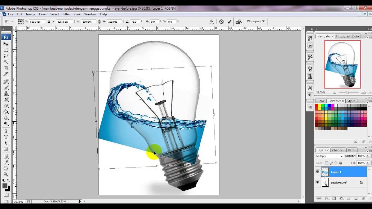 Manipulasi sederhana menggunakan Photoshop- Mamanggraphic com - YouTube