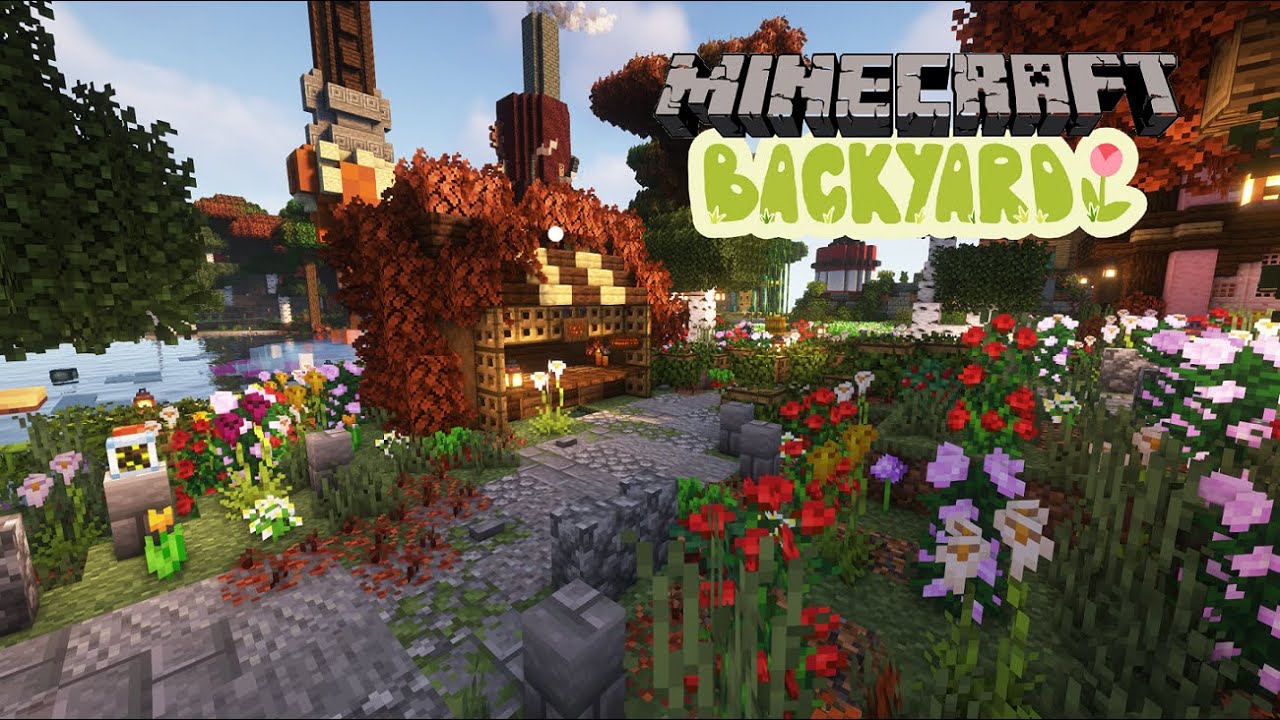 Decorating Spawn with Crispy | Backyard | Minecraft Let's Play - YouTube