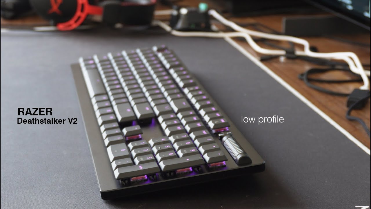 Razer Deathstalker V2 Pro, low profile mechanical keyboard - YouTube