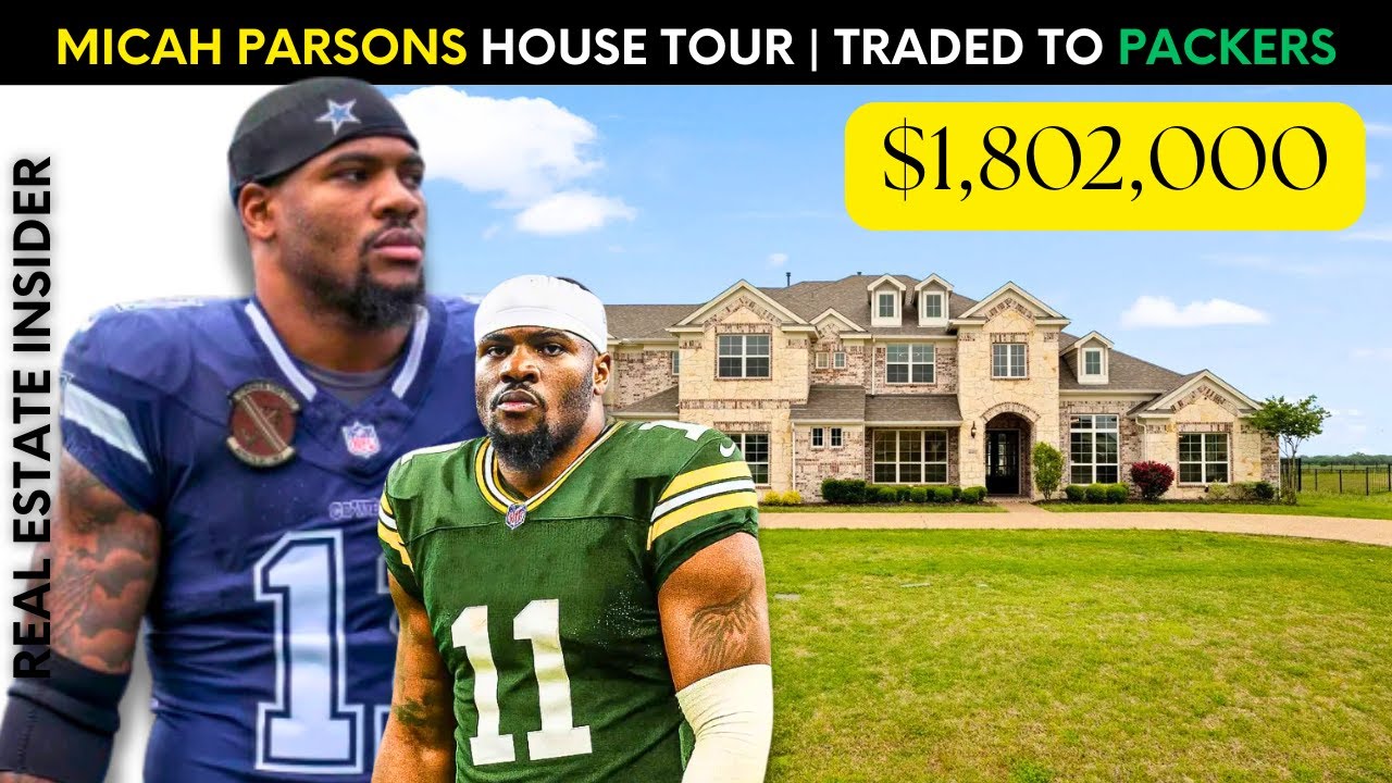 Micah Parsons $2M Mansion Tour After Shocking Trade to Packers - YouTube