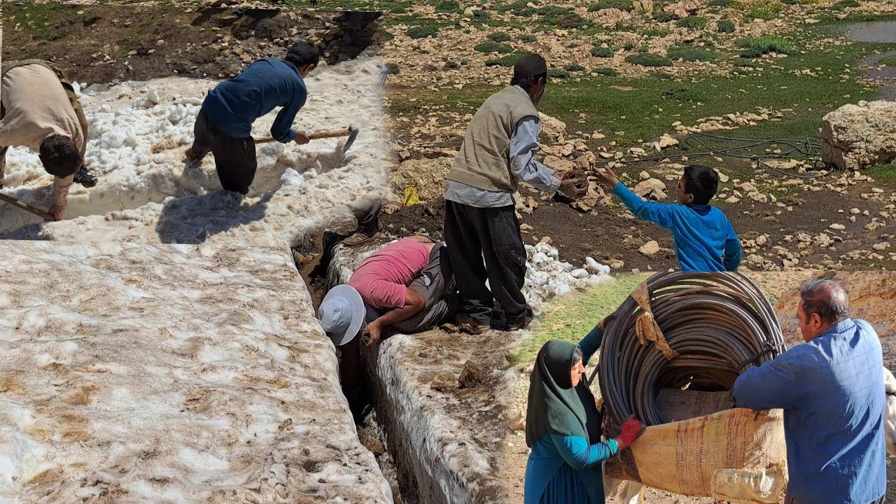 In the name of God, a nomadic family fell into a trap to draw water for ...