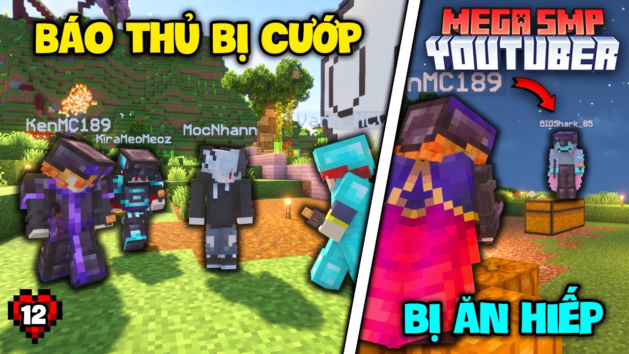 MINECRAFT MEGA SMP TẬP 12 : SIRO BỊ CƯỚP MẤT SẠCH ĐỒ, BIG SHARK BỊ THỊ ...