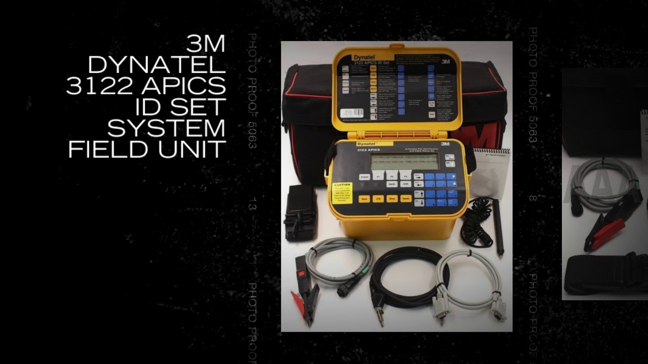 3M Dynatel 3122 APICS ID Set System Field Unit - YouTube
