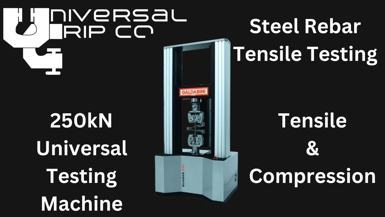 Tensile Testing on Steel Rebar - YouTube