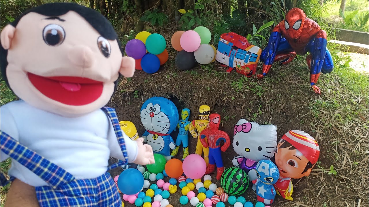 Seru! Mengenal Nama Mainan dan Belajar Warna Balon Karakter Bersama ...
