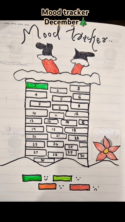 December Mood tracker setup #youtube #viralvideo #journal #minivlog # ...