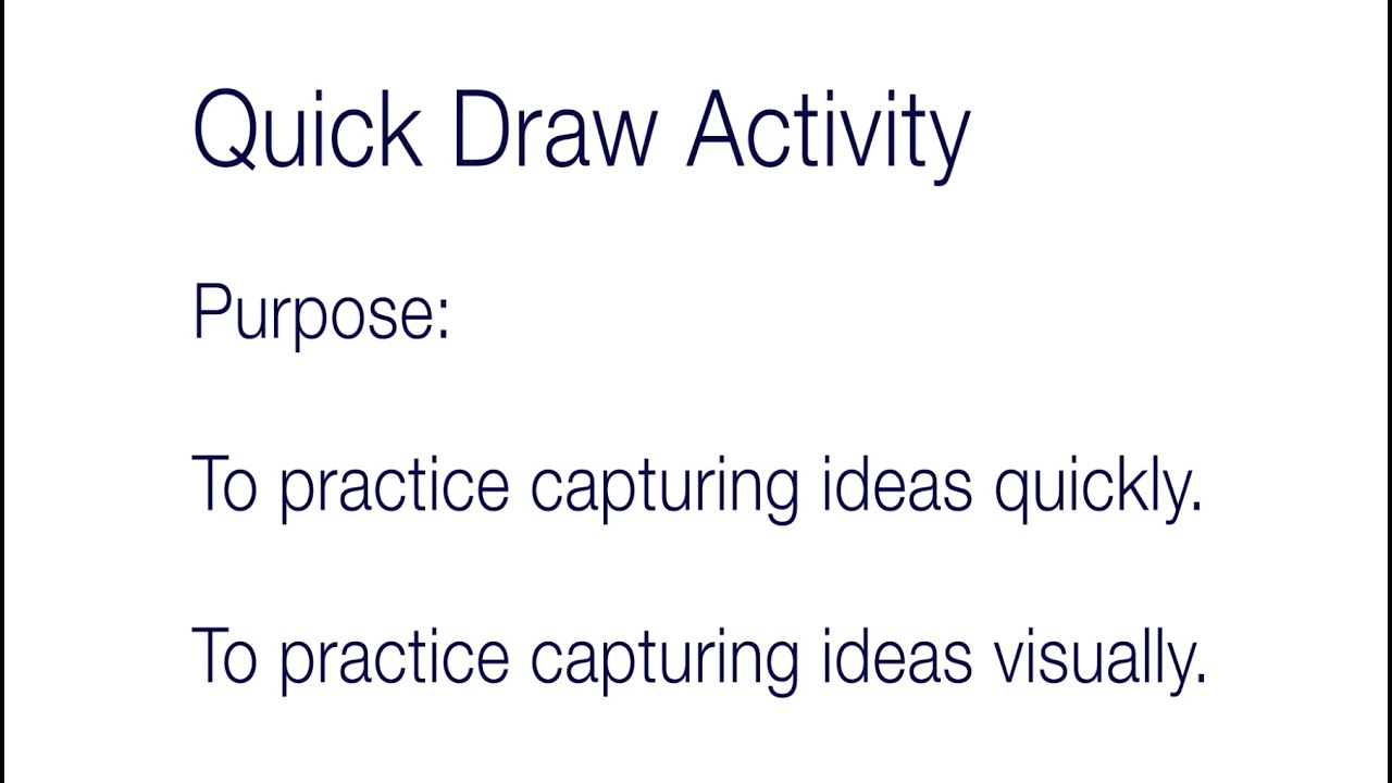 Quick Draw Guide - YouTube