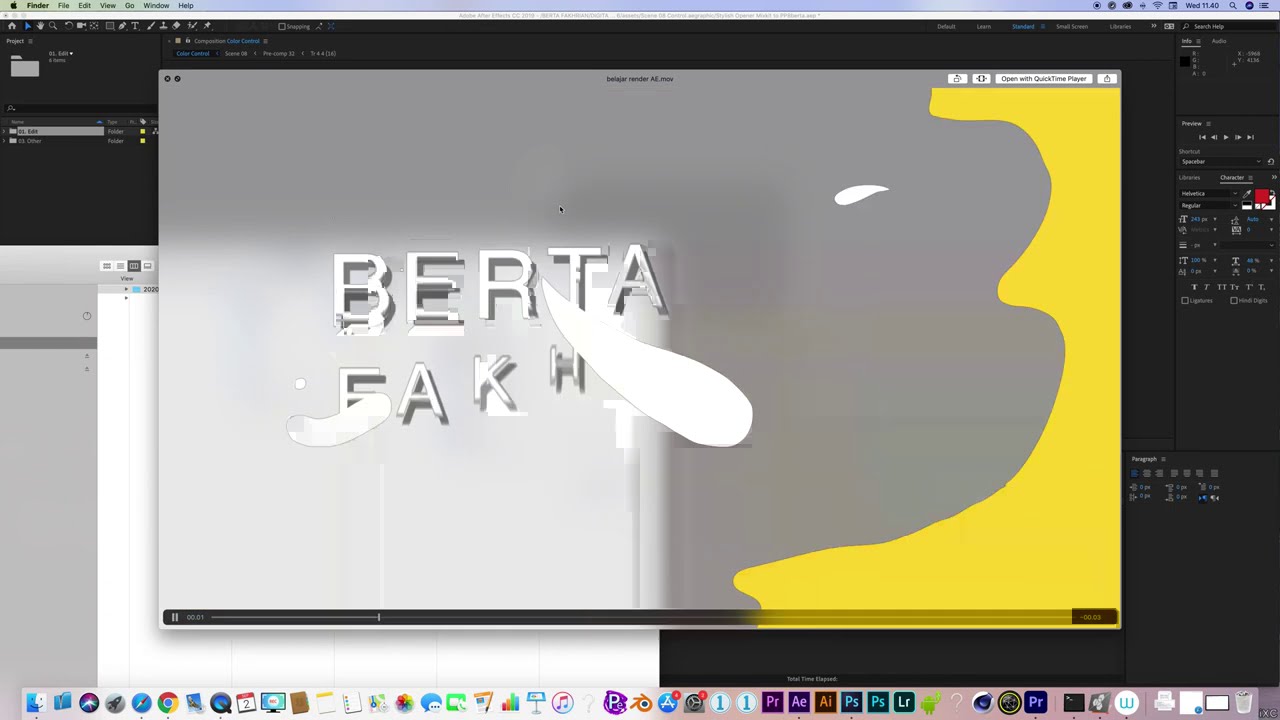 CARA RENDER DI ADOBE AFTER EFFECT - YouTube