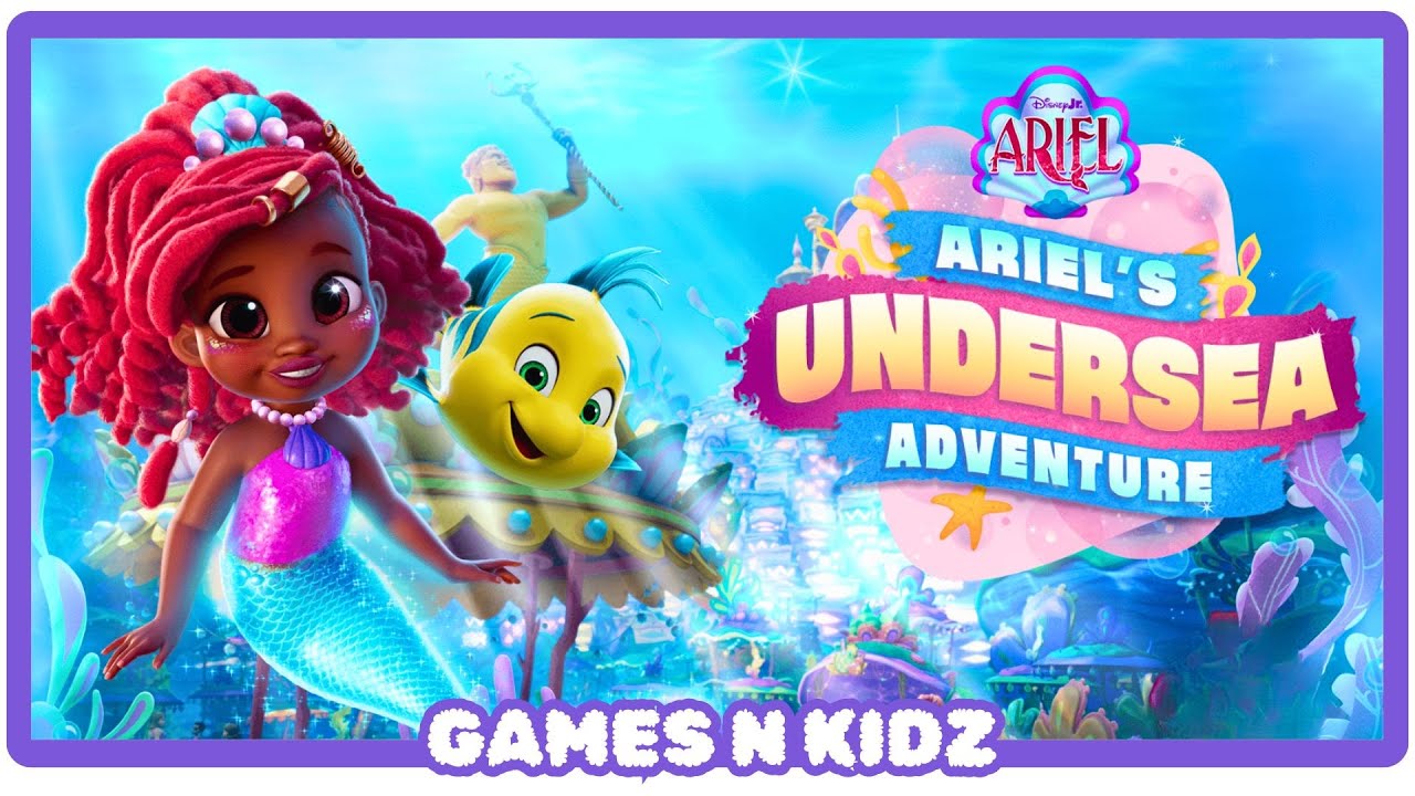 Ariel's Undersea Adventure - Fun Disney Junior Ariel Mermaid Game For Girls & Kids - YouTube