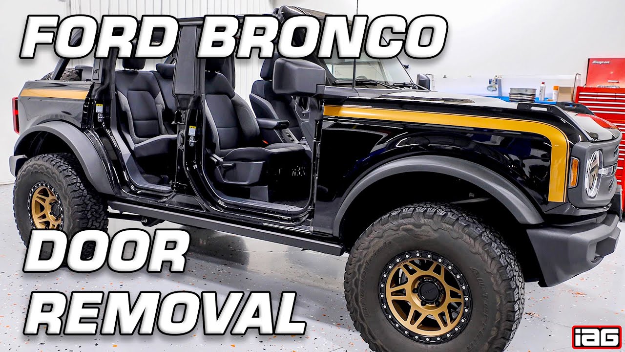 2021 Ford Bronco Door Removal | Bronco How To | IAG Performance - YouTube