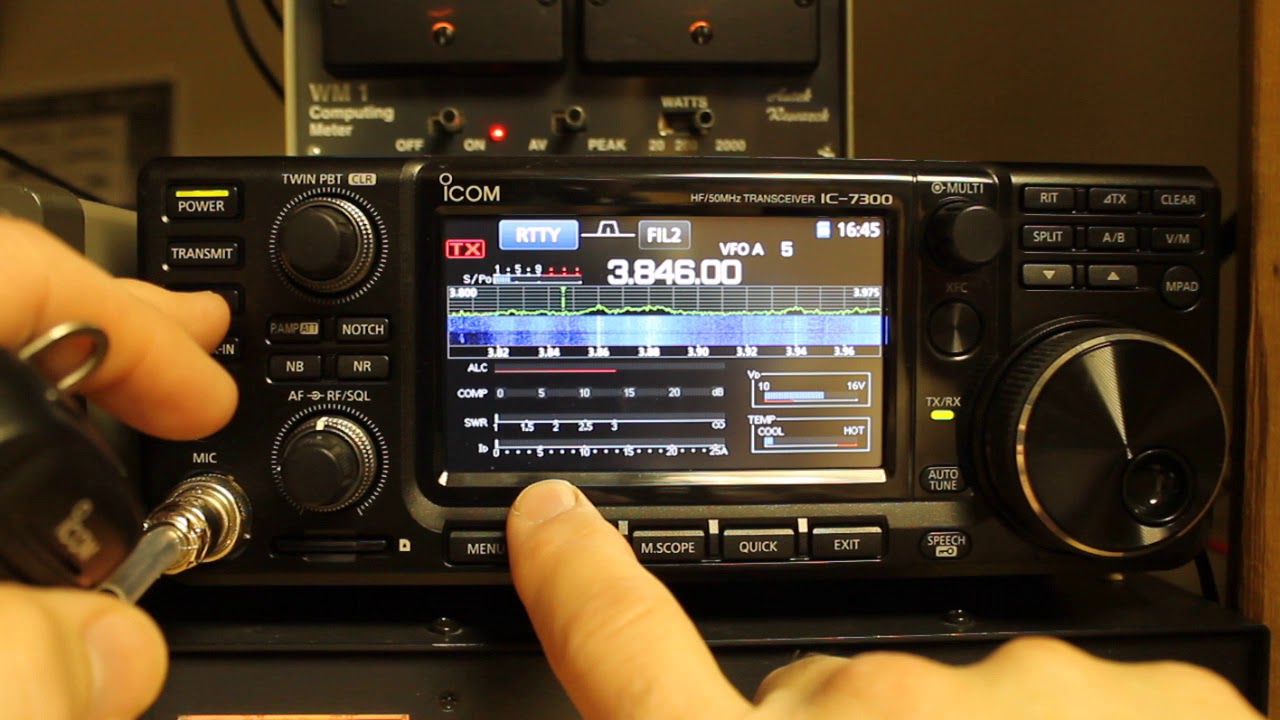 Icom IC-7300 Tips and Tricks - Using Instant and Plotted SWR Meters ...
