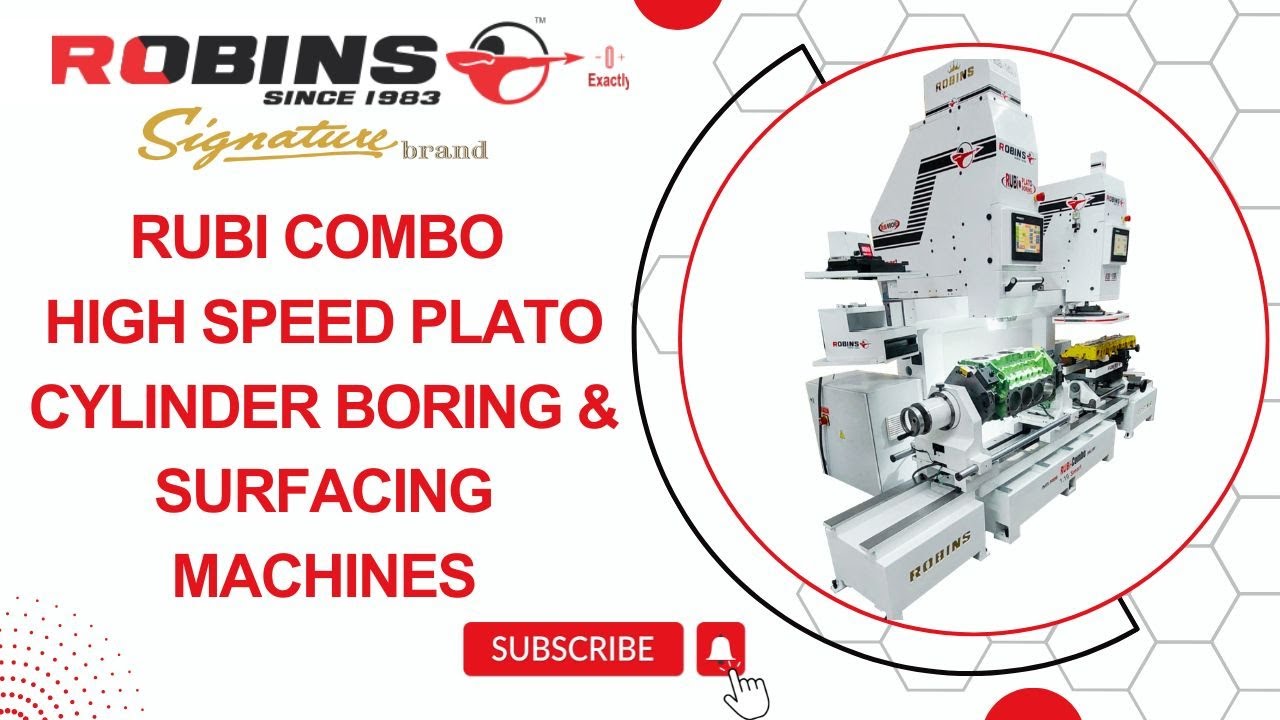 Robins Rubi COMBO High Speed Plato Cylinder Boring and Surfacing ...