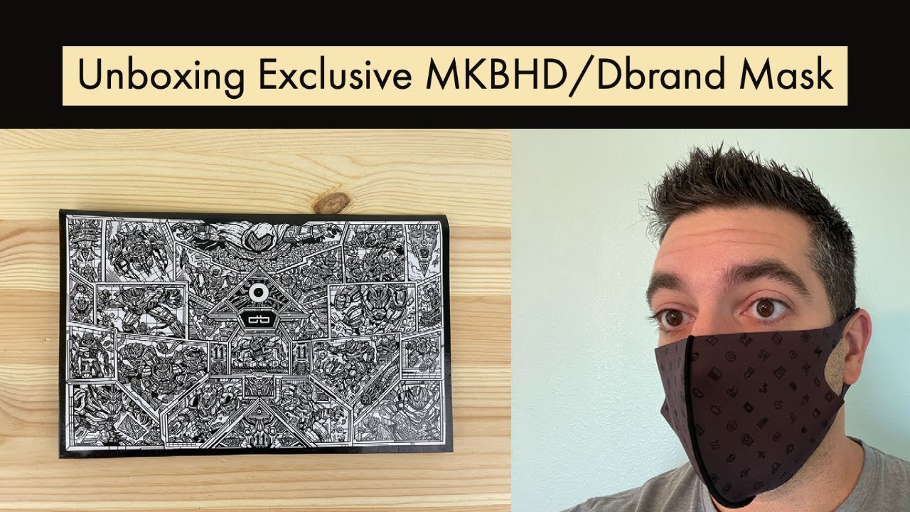 MKBHD Dbrand Collaboration Icon Mask Unboxing - YouTube