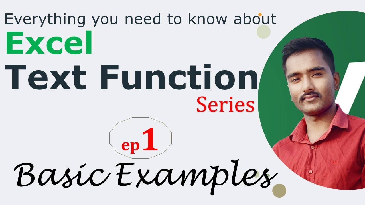 EXCEL TEXT FUNCTION | DATE AND TIME FORMAT CUSTOMIZATION | EXCEL IN ...