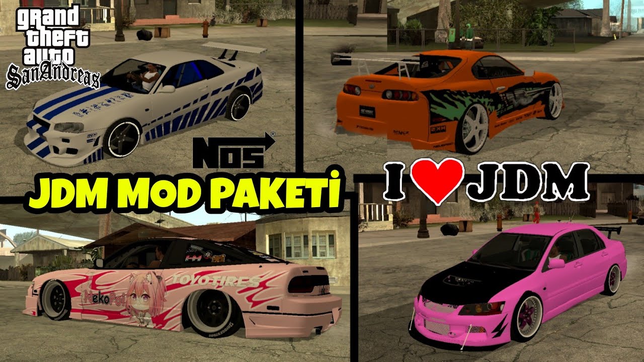 Efsane JDM mod paketi!!🔥 (Gta San Andreas Android Tokyo drift) - YouTube