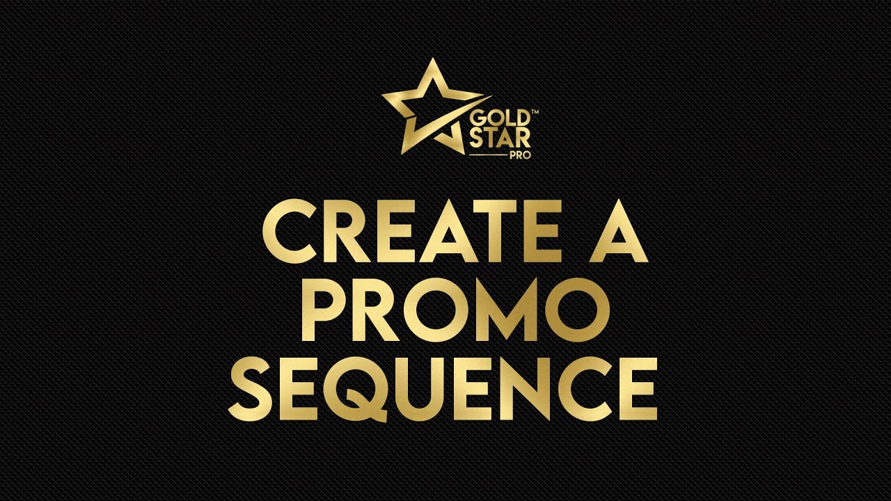 Gold Star Pro: How to Set Up Automated Promo Sequences for Your Event - YouTube