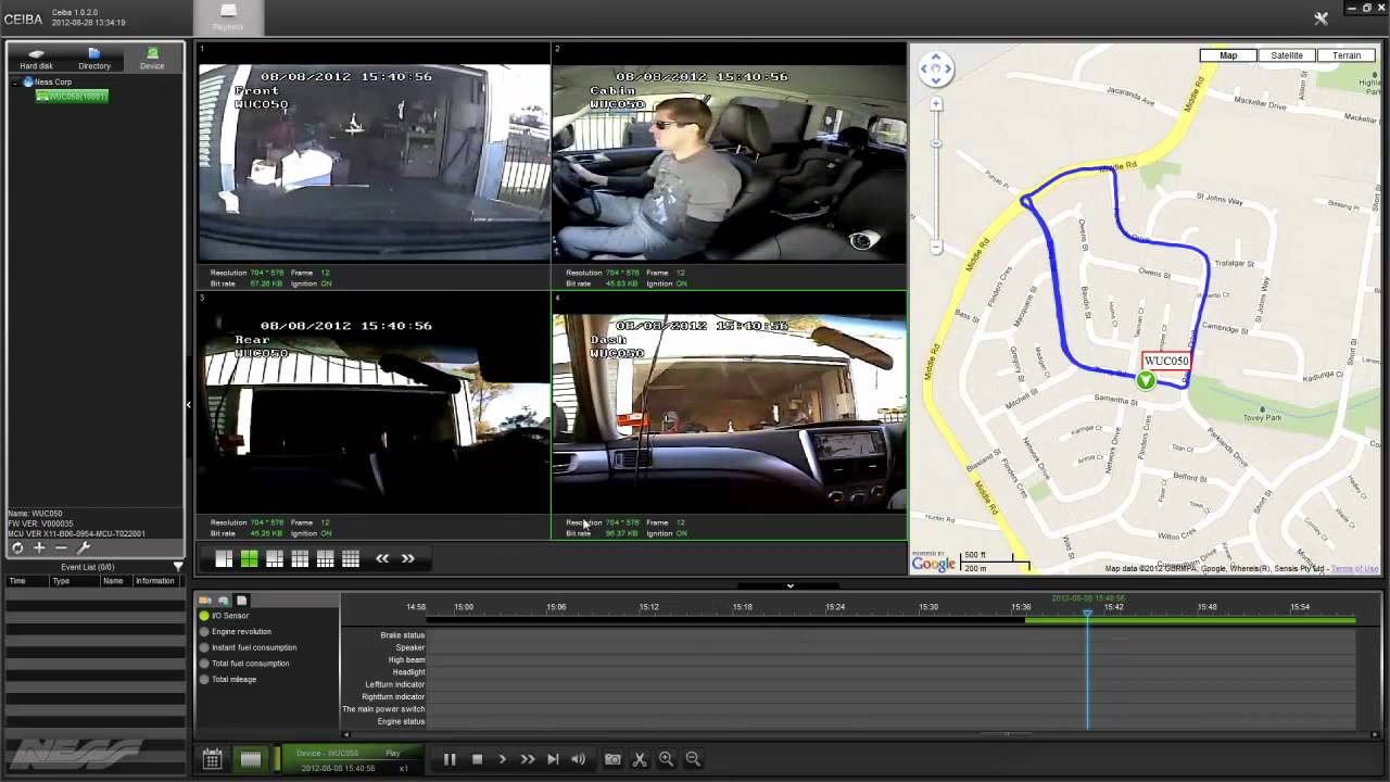 Ness IQ-MDVR - Using The Ceiba Software - YouTube