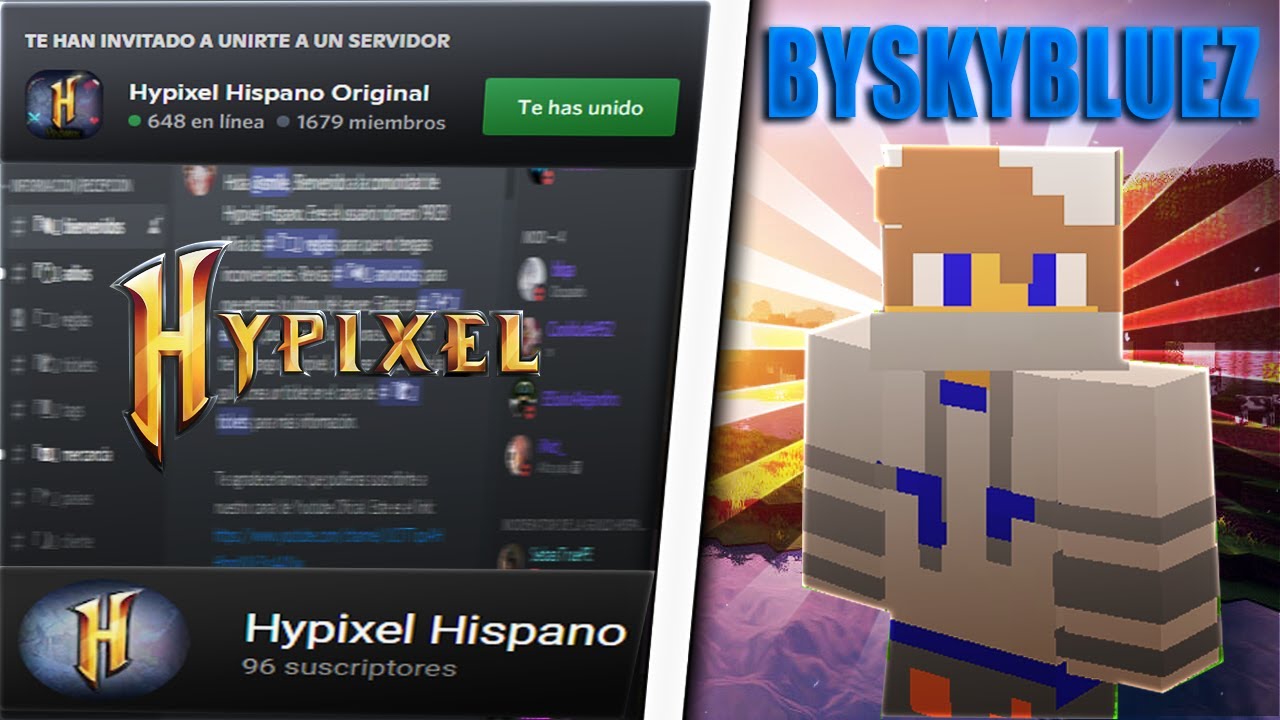 !!ENTRANDO POR PRIMERA VEZ A HYPIXEL!! - (Mine_games21) - YouTube