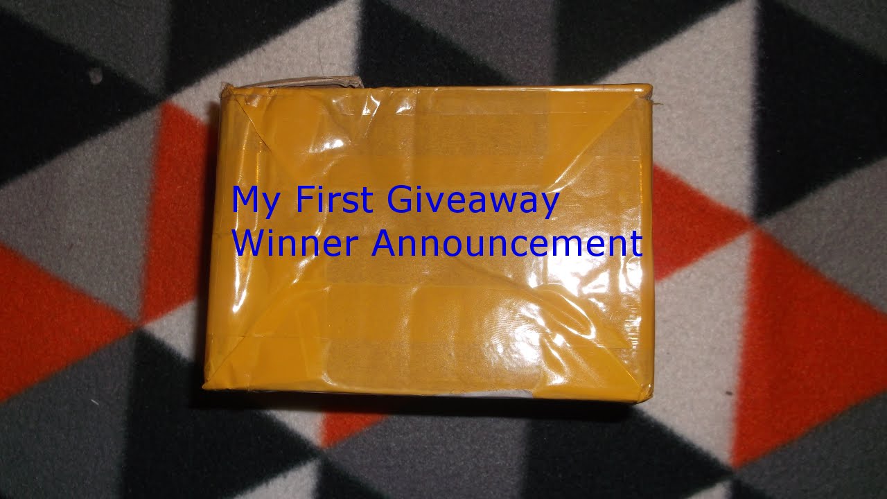 My 1st Give Away Winner Announcement - YouTube