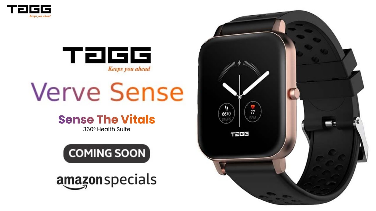 TAGG Verve Sense Smartwatch 🔥Launching Soon⚡ All Features & Specs⚡ tagg ...