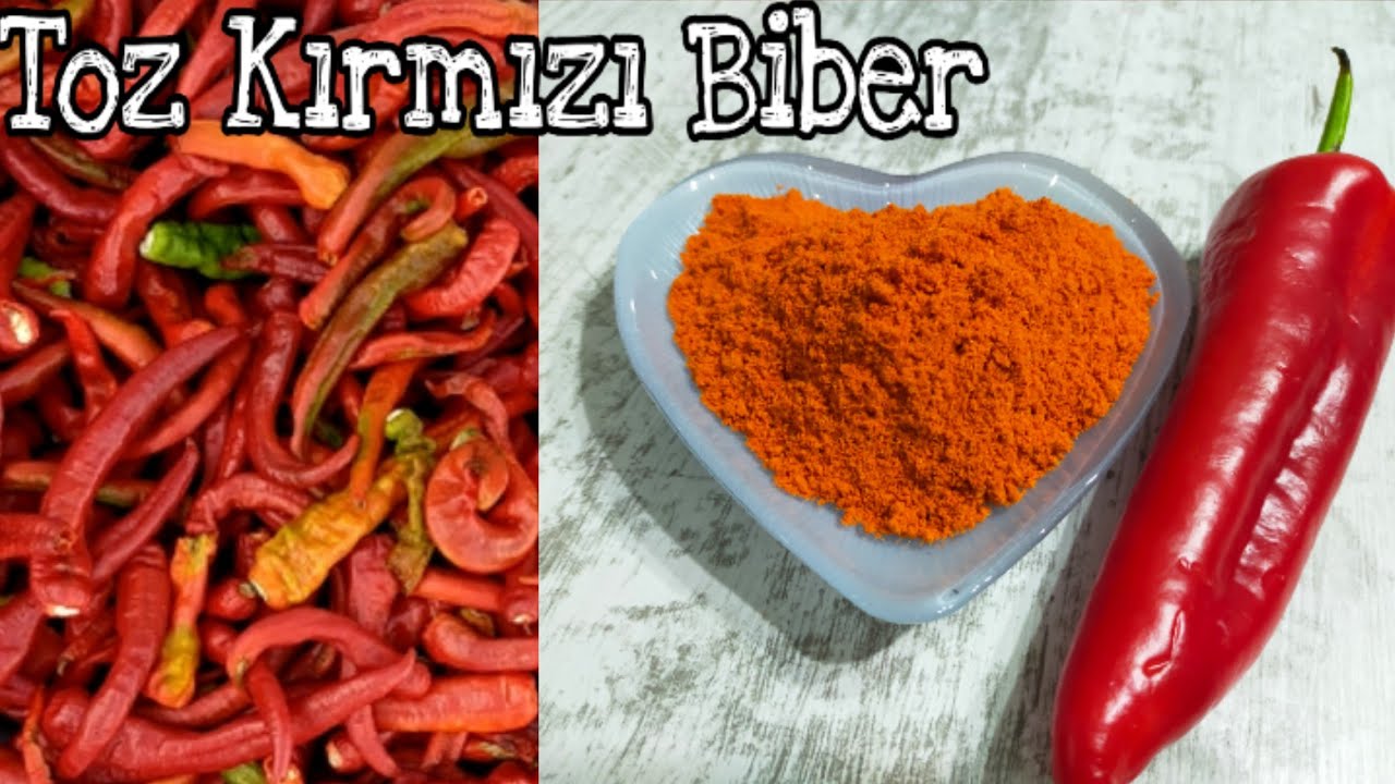 Toz Kırmızı Biber- Ev yapımı toz kırmızı biber nasıl hazırlanır#pratik ...