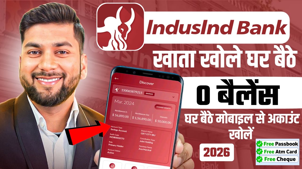 IndusInd Bank Account Opening Online 2025 | Indusind Bank Zero Balance ...