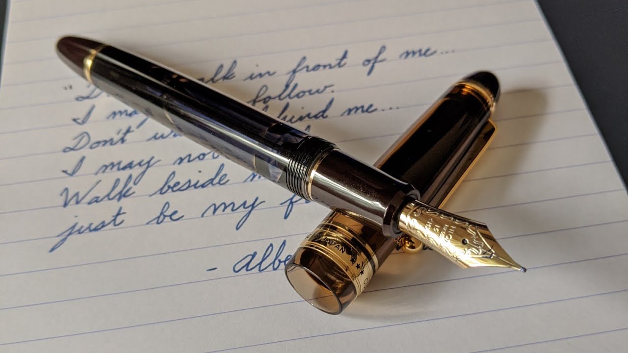 Handwriting with a Pilot Custom 823 - Albert Camus quote - YouTube