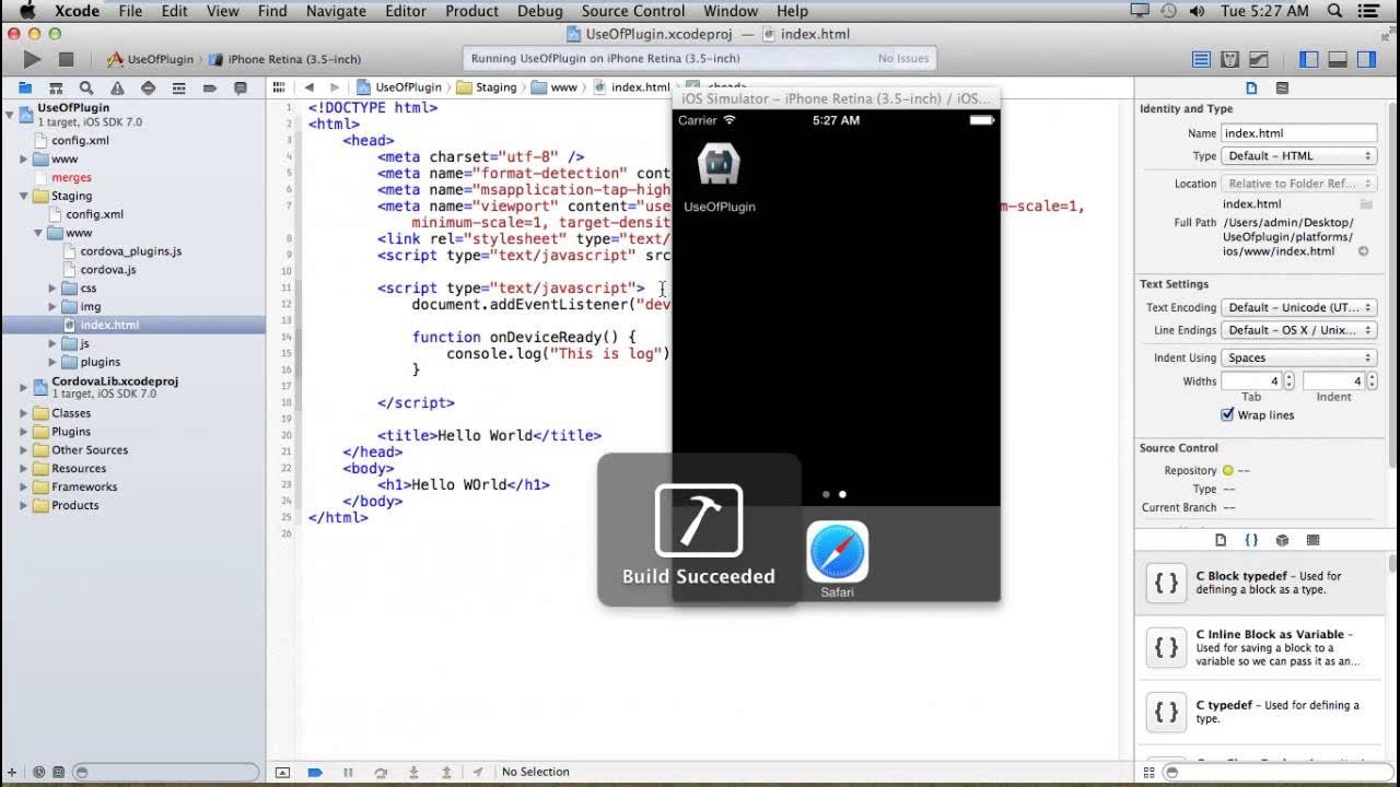 Free Phonegap Tutorial for iOS & Android Tutorial 24 - How to use Log Plugin in Phonegap - YouTube